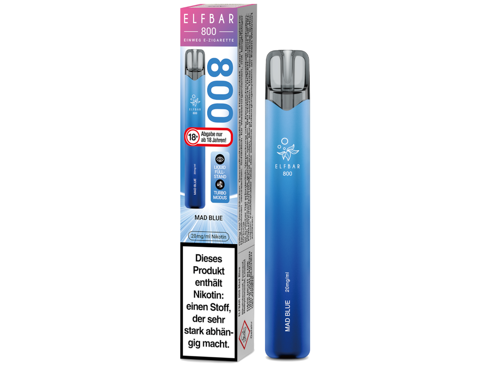 Elfbar 800 - Mad Blue 20mg/ml kaufen | CUBAR Club